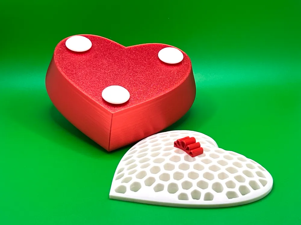 Valentine's Day Heart-Shaped Gift Box - Free 3D Print Model - MakerWorld