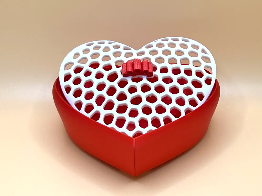 Valentine's Day Heart-Shaped Gift Box - Free 3D Print Model - MakerWorld
