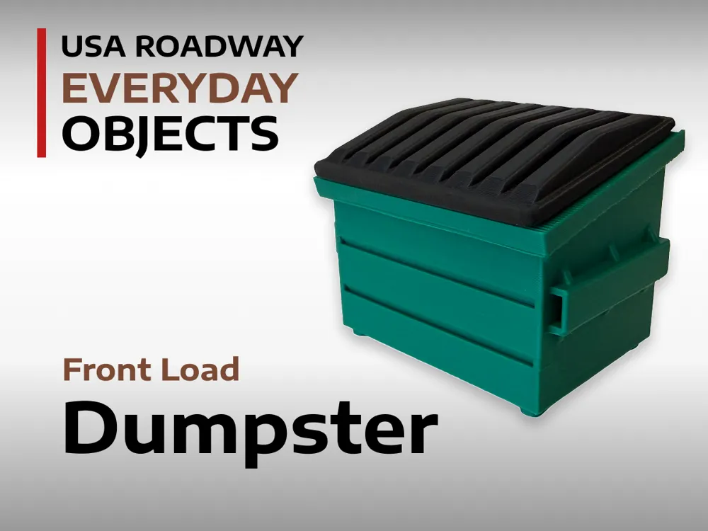 Front Load Dumpster - Free 3D Print Model - MakerWorld