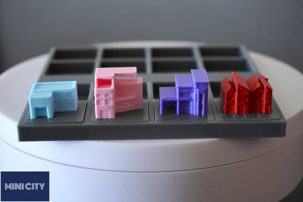 MINI-CITY - Modular Miniature City Blocks - Free 3D Print Model - MakerWorld