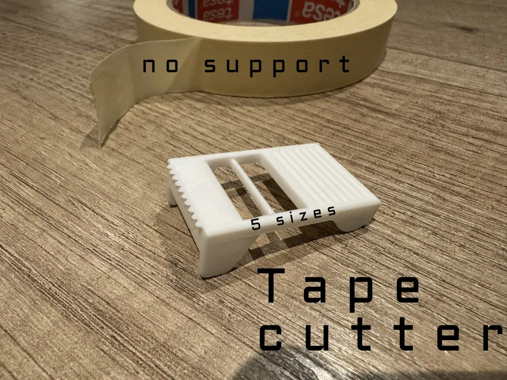 Masking tape cutter - small and easy! by rafbanaan - MakerWorld