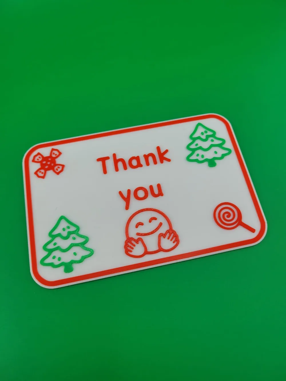 Thank you! Christmas sign gift by Iulian3D - MakerWorld