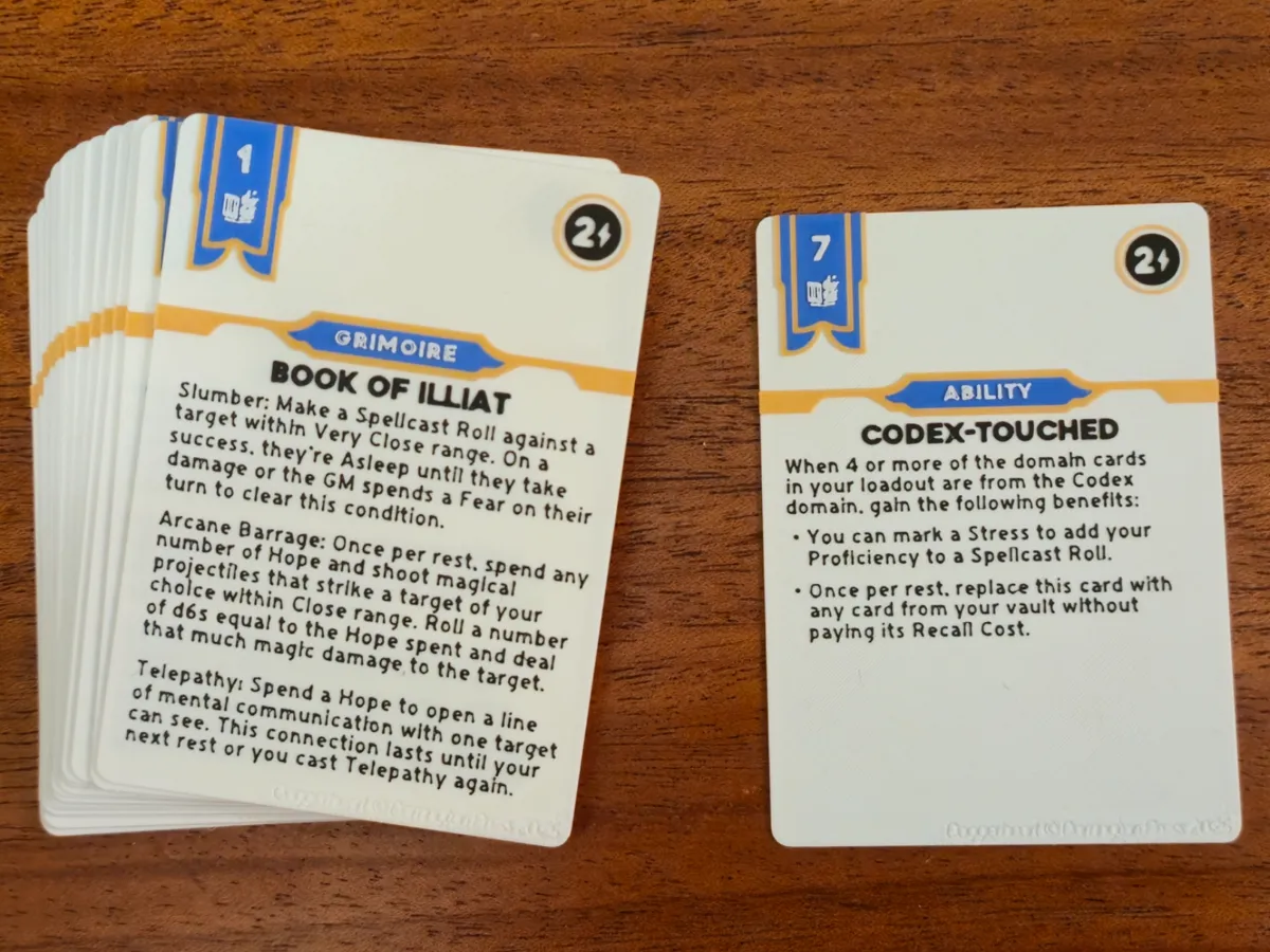 Daggerheart - Codex Domain Cards - Free 3D Print Model - MakerWorld
