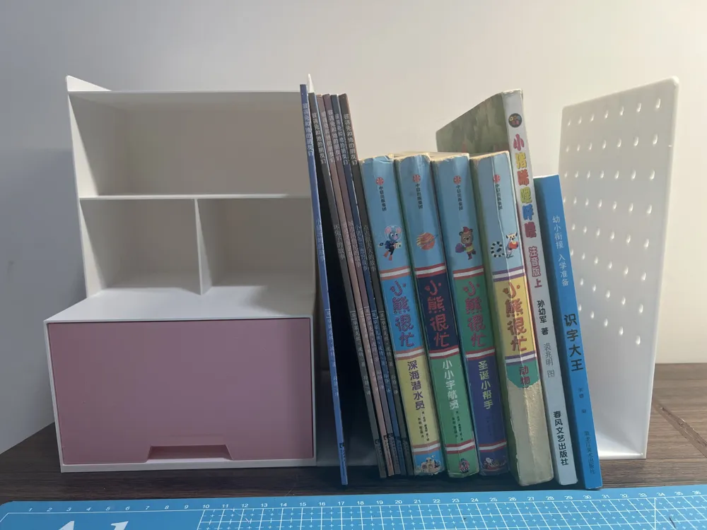 Desktop organizer bookshelf - Free 3D Print Model - MakerWorld