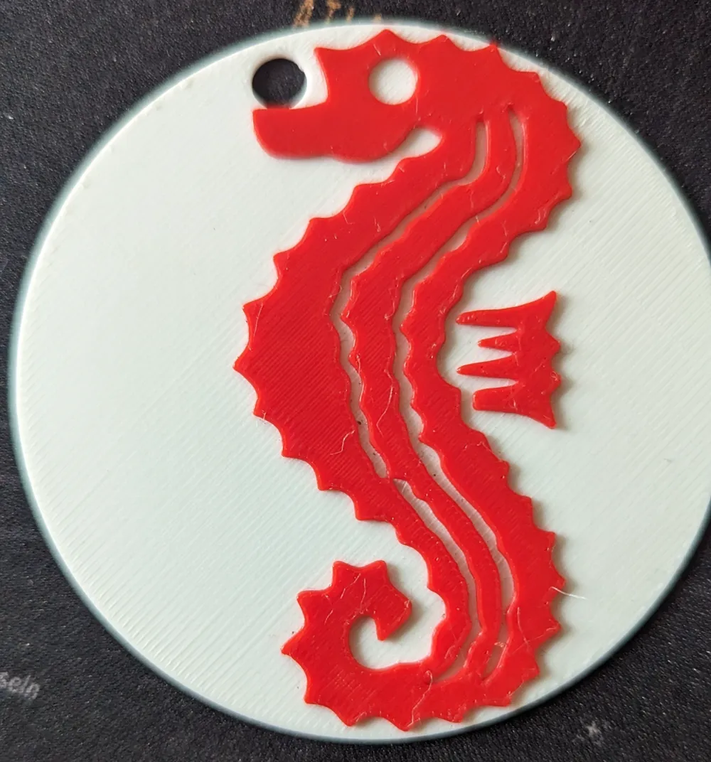 Seepferdchen Button by Shrabbel - MakerWorld