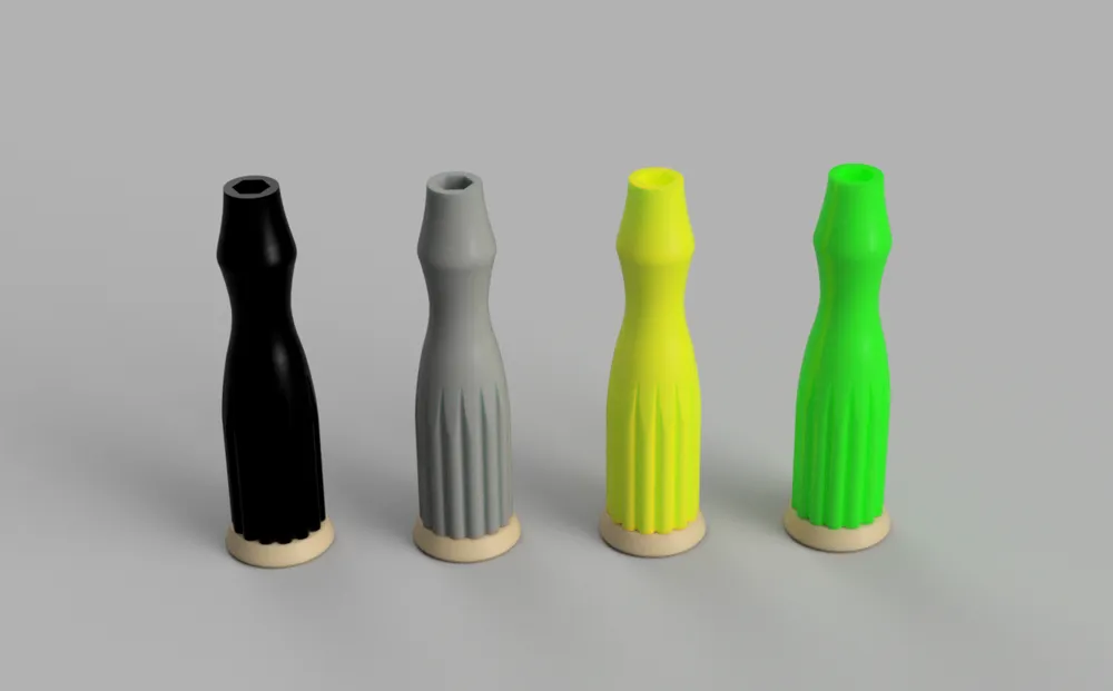 Self-standing EDC hexagonal screwdriver, 6.35mm bottom rotatable ...