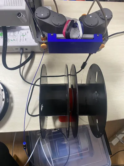 AMS Lite Spool Holder w/ filament retraction by zhangyaochn - MakerWorld