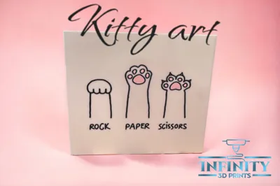 rock paper scissors kitty by Infinity 3D Prints - MakerWorld