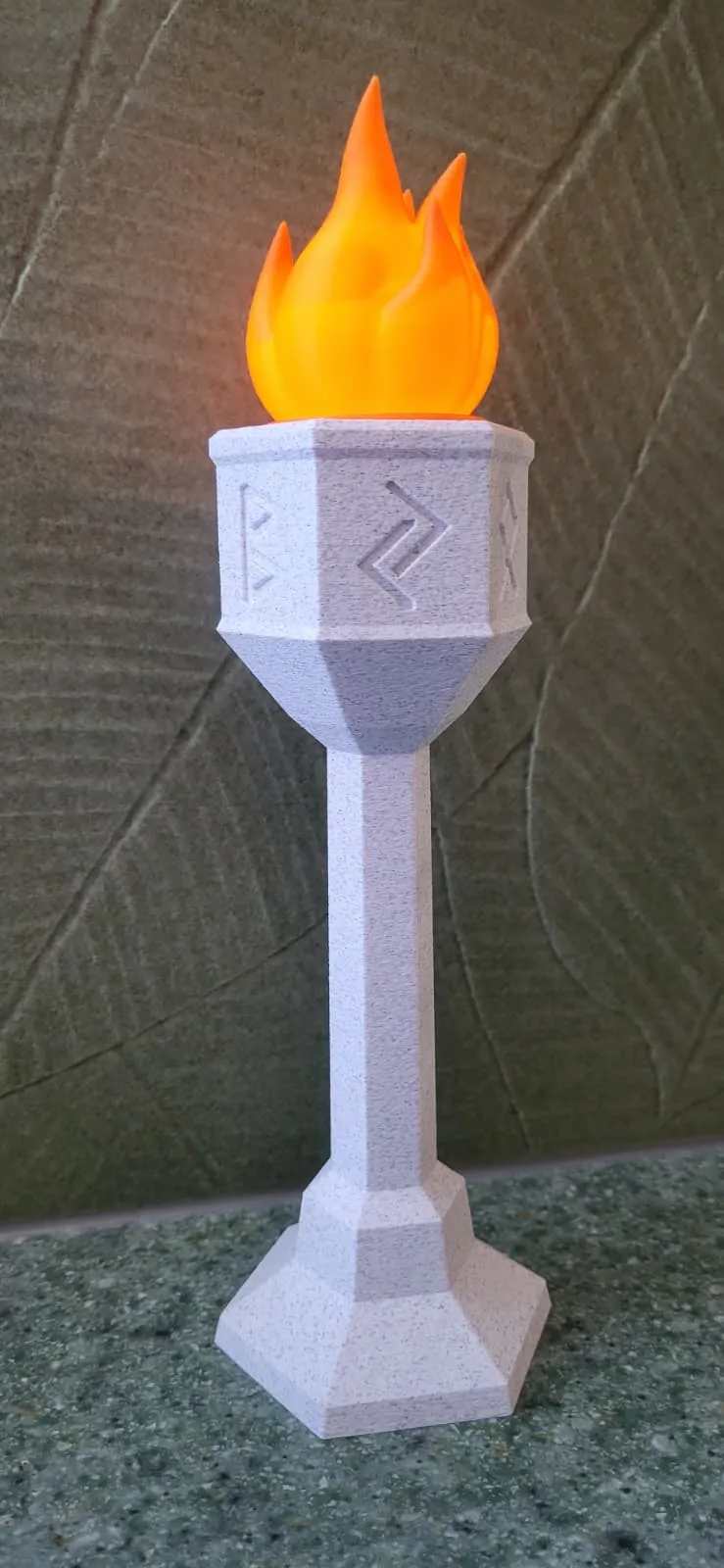Medieval Stone Torch - Free 3D Print Model - MakerWorld