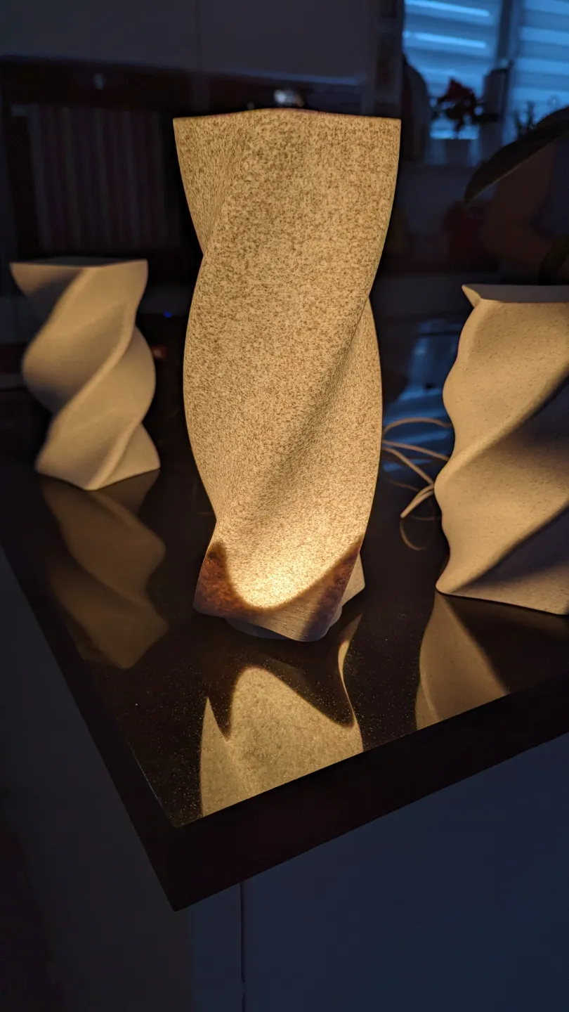 Lamp shade Swirled for LED Kit - Free 3D Print Model - MakerWorld