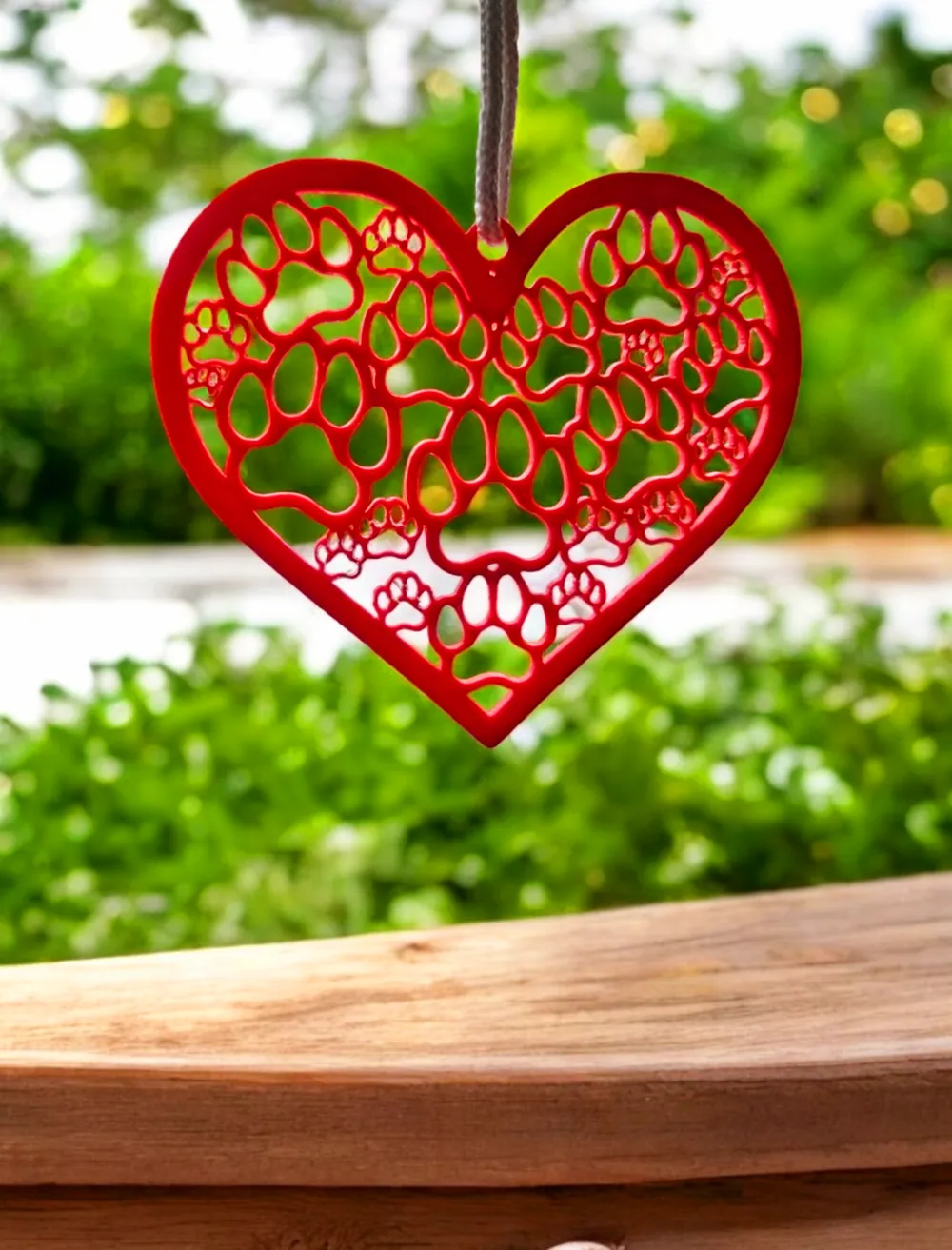 Dog Paw Heart - Muddy paws day - Free 3D Print Model - MakerWorld