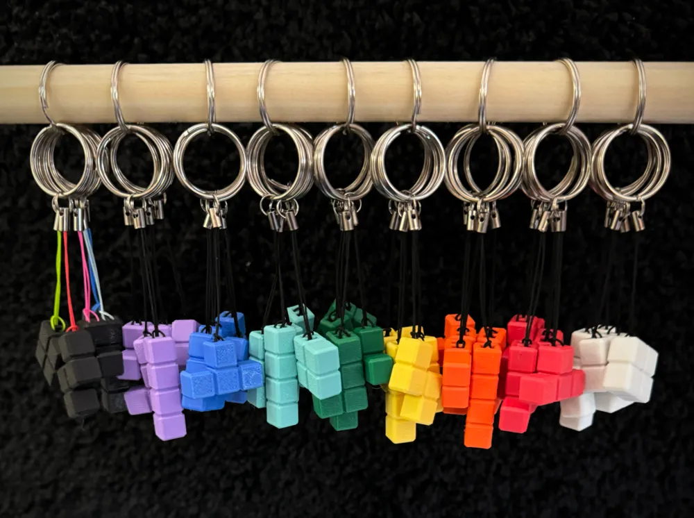 Tetris Block Measurement Keychain Set by Dylan Tarre - MakerWorld
