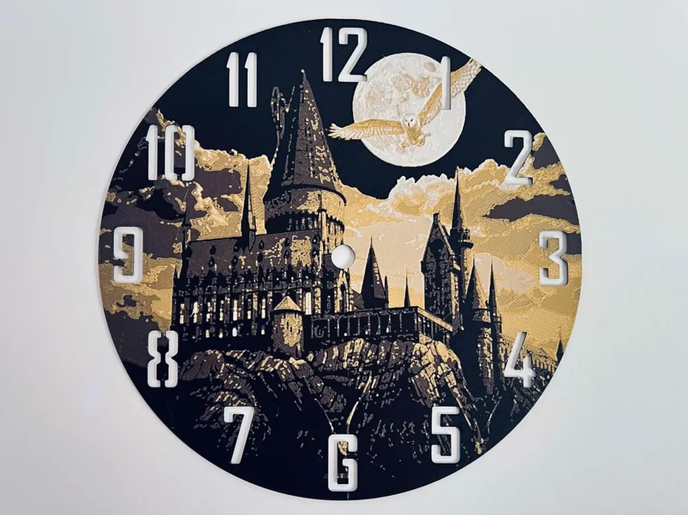 Customizable Clock - Hedwig Hogwarts, Harry Potter by 3djd MakerWorld ...