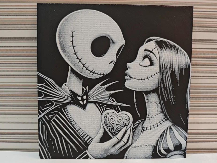 Hueforge JAck and Sally - Free 3D Print Model - MakerWorld