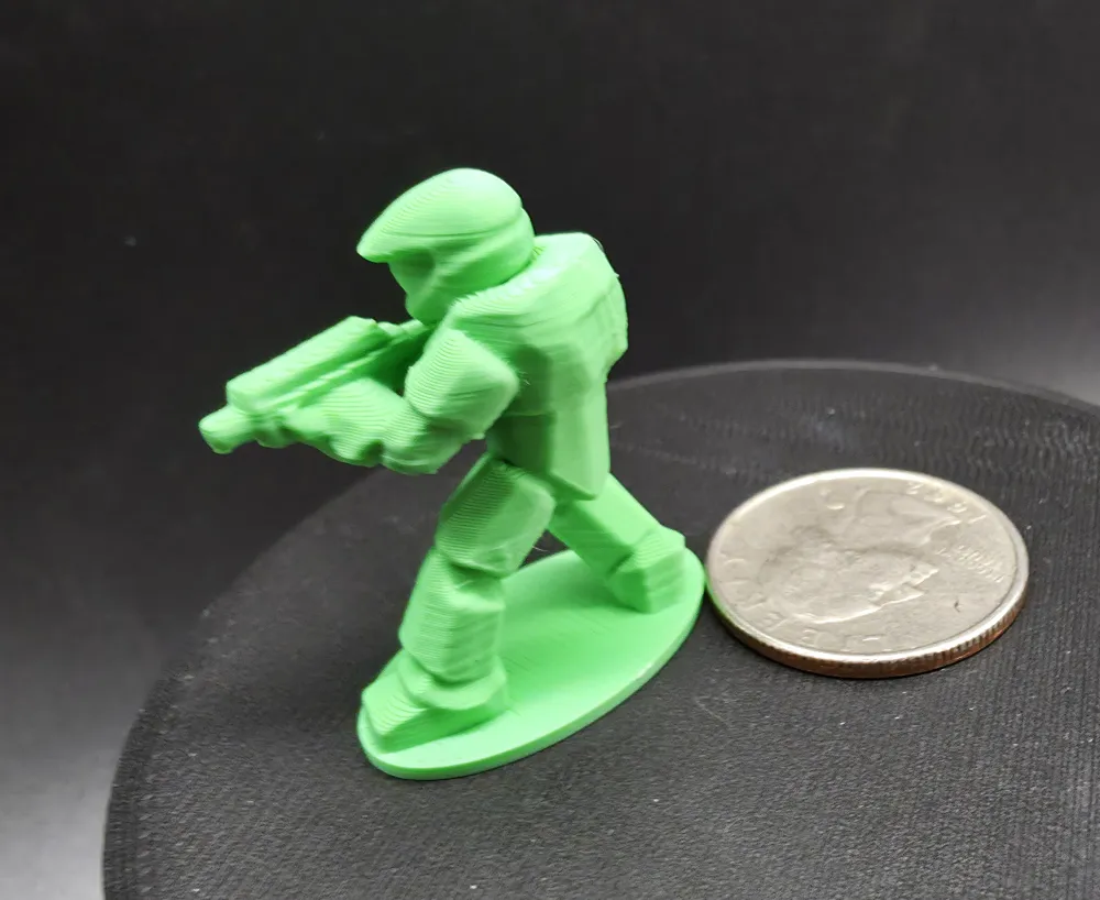 Halo Master Chief Micro-Fig - Free 3D Print Model - MakerWorld