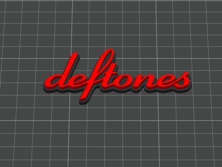 Deftones Band-Namenslogo von Nicou502 MakerWorld: Kostenlose 3D-Modelle ...