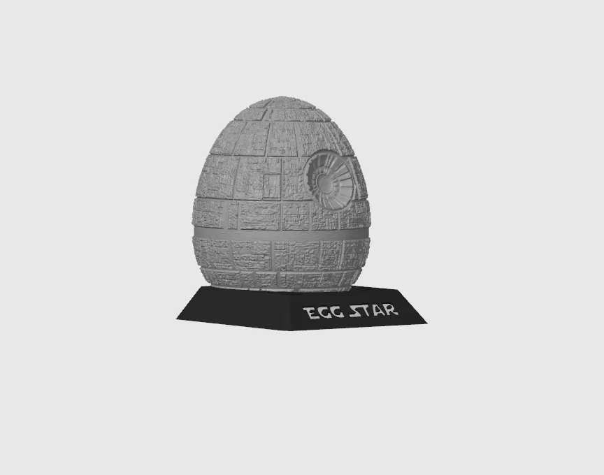 Star Wars Death Star Egg Remixed by 3DMN - MakerWorld