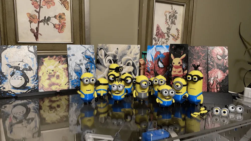 Minions, build from parts Remixed by FuzzyLogic - MakerWorld