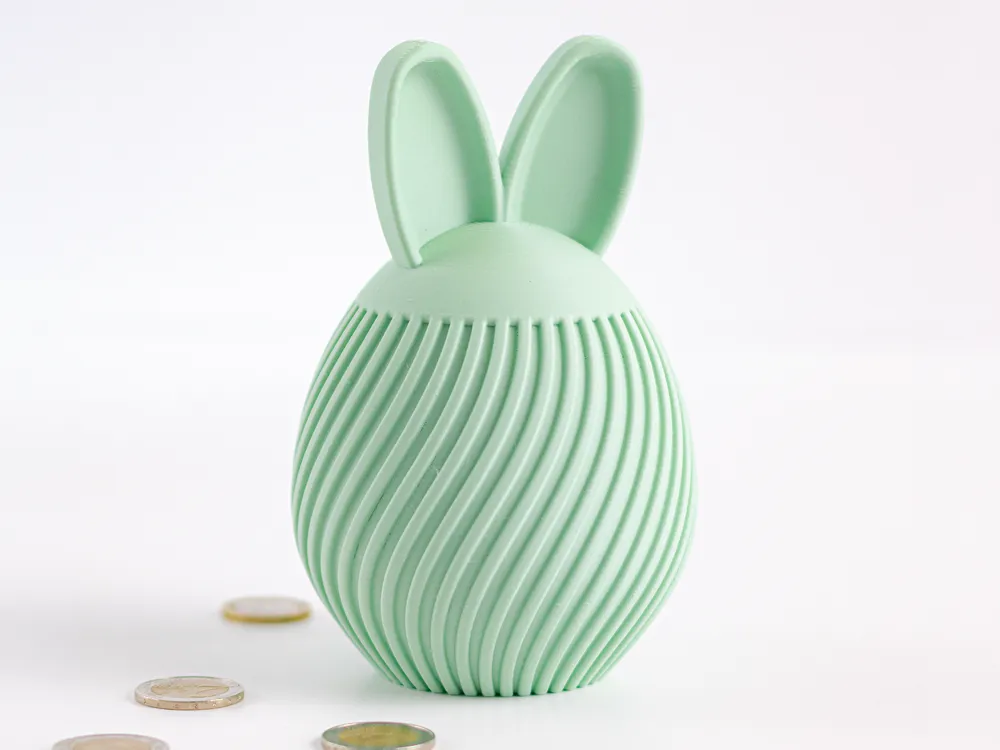 Easter Bunny Piggy Bank - MakerWorld 3D Model | 3Drop