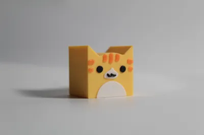 Geometry Dash Cat Icon by Finn Wilbanks MakerWorld: Download Free 3D Models