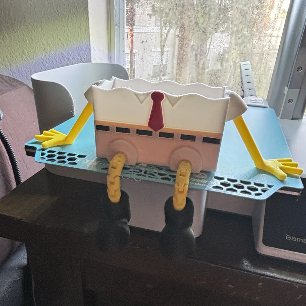 Sponge Bob Sponge Holder Articulated Legs - Free 3D Print Model ...