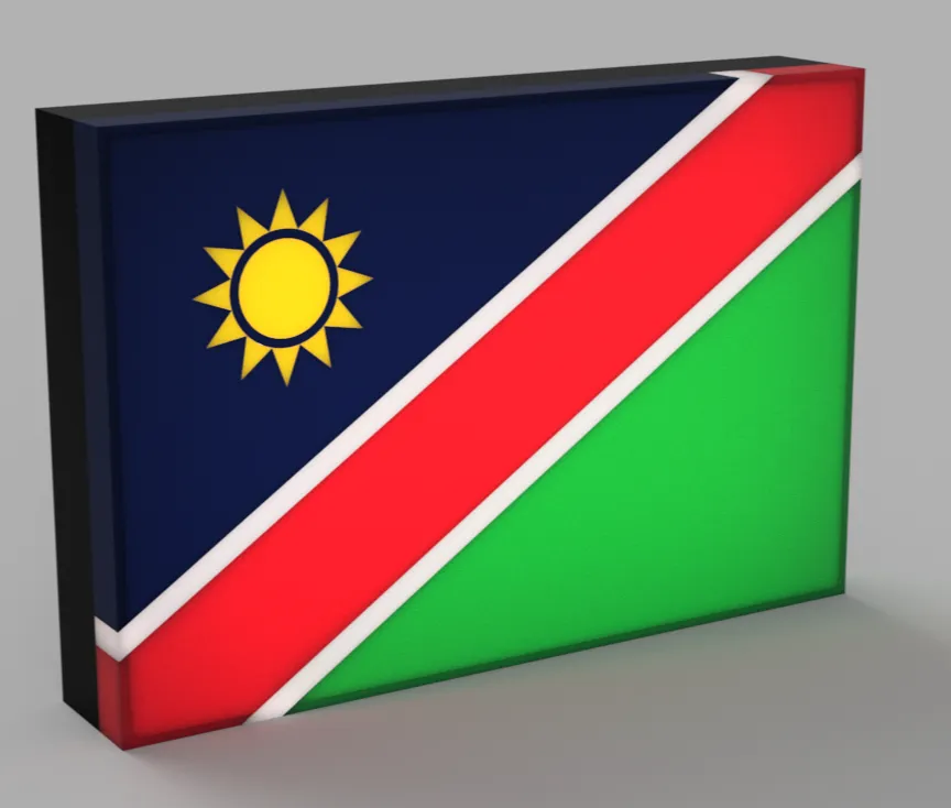 World Flags - Namibia LED Lamp by BeeTee 3D - MakerWorld