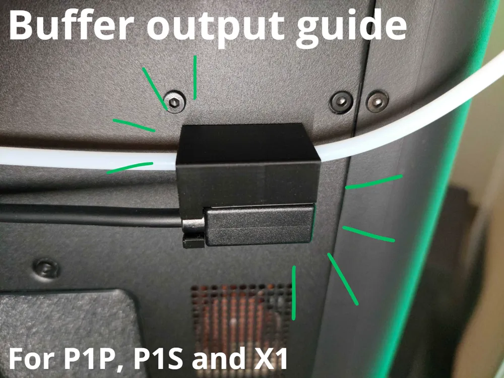 P1 / X1 series - AMS buffer output PTFE guide by 4Designs - MakerWorld