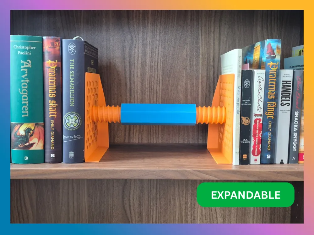 Expandable Book Nook/Divider/Spacer - Free 3D Print Model - MakerWorld