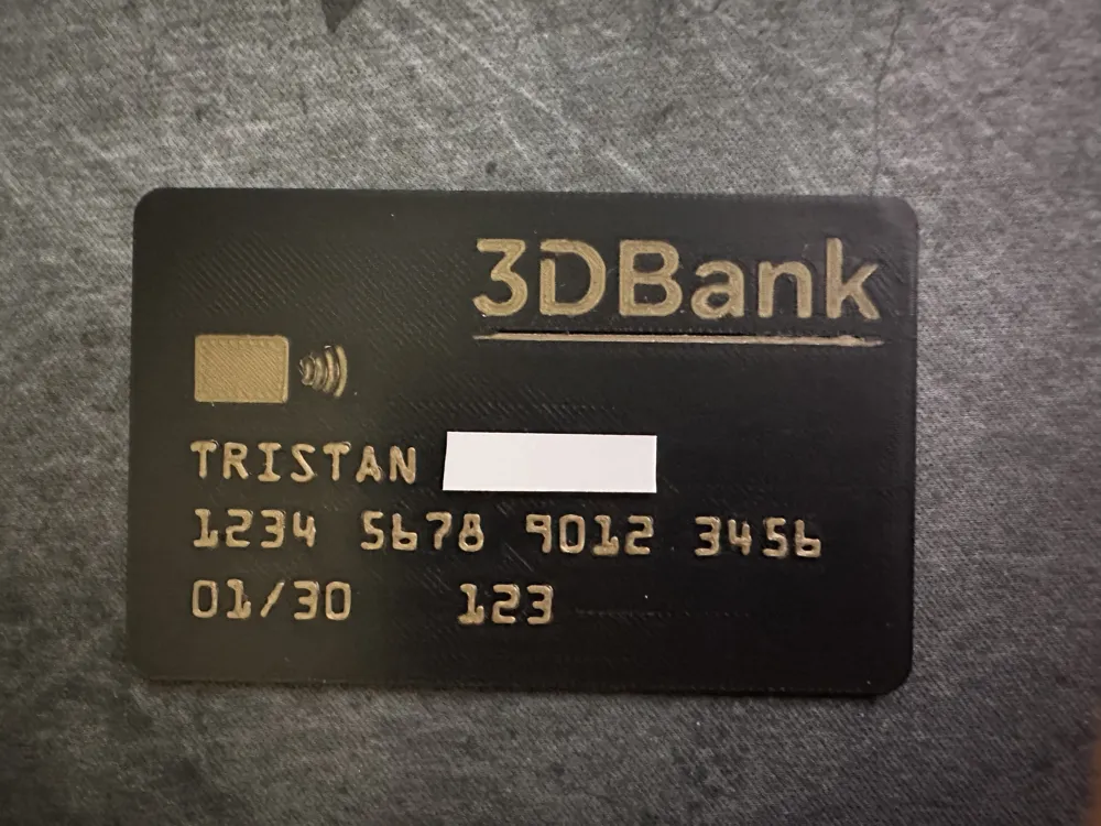 Customizable TOY Credit Card by D-3D Pixel Lab MakerWorld: Download ...