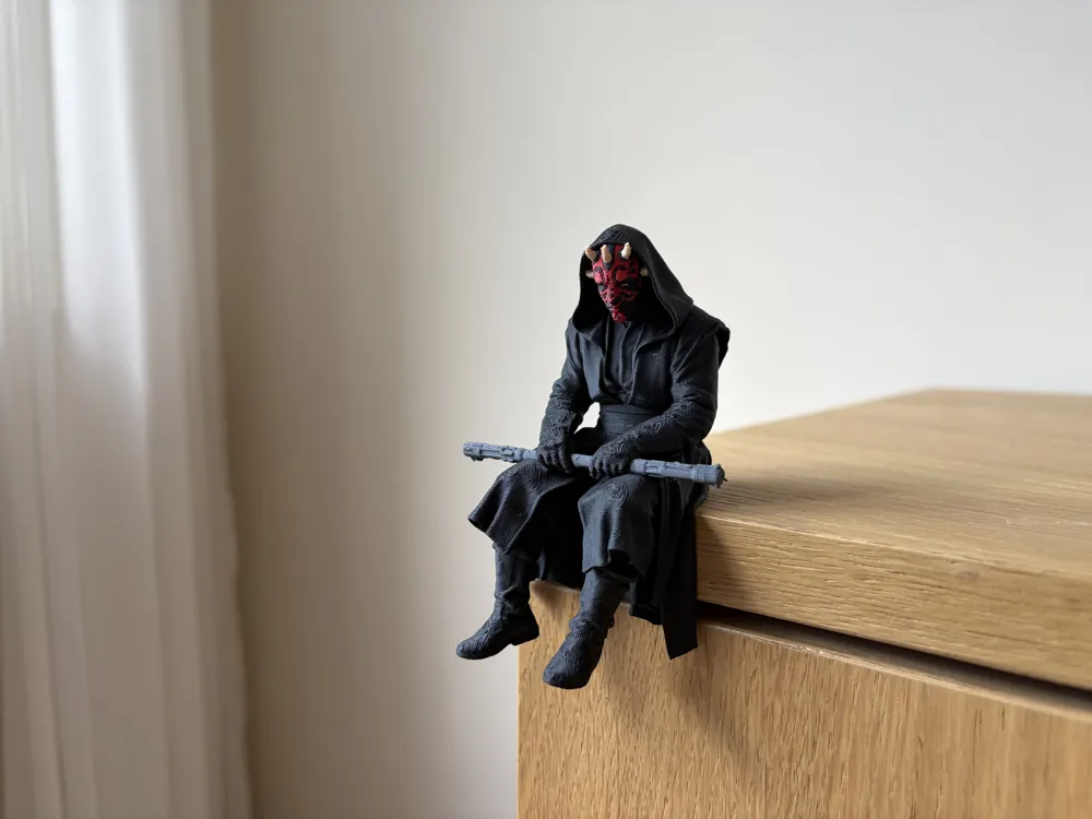 Darth Maul Sitting on Shelf | AMS & Single Color - Free 3D Print Model ...