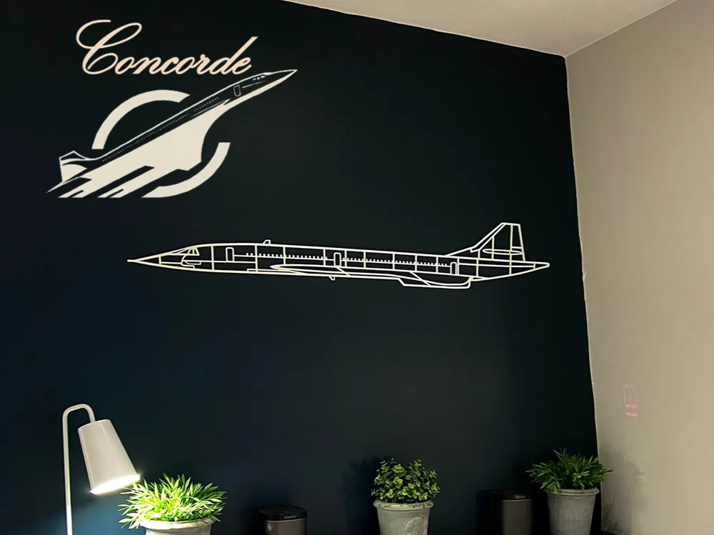 Concorde Side Profile - Free 3D Print Model - MakerWorld