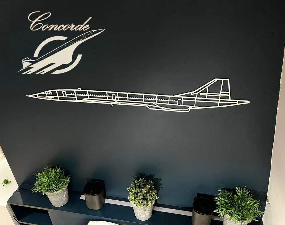 Concorde Side Profile - Free 3D Print Model - MakerWorld
