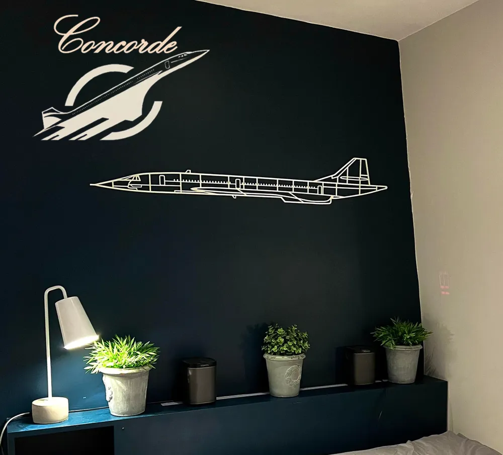 Concorde Side Profile - Free 3D Print Model - MakerWorld