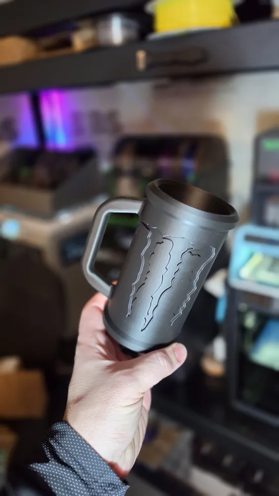 16oz Monster Can Holder (NO SUPPORTS) - Free 3D Print Model - MakerWorld