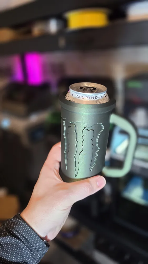 16oz Monster Can Holder (NO SUPPORTS) - Free 3D Print Model - MakerWorld