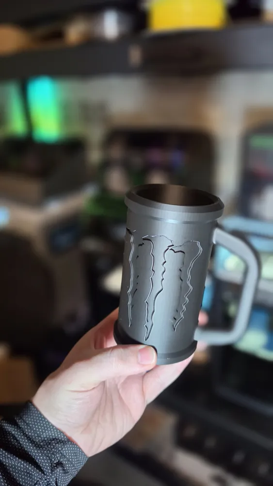 16oz Monster Can Holder (NO SUPPORTS) - Free 3D Print Model - MakerWorld