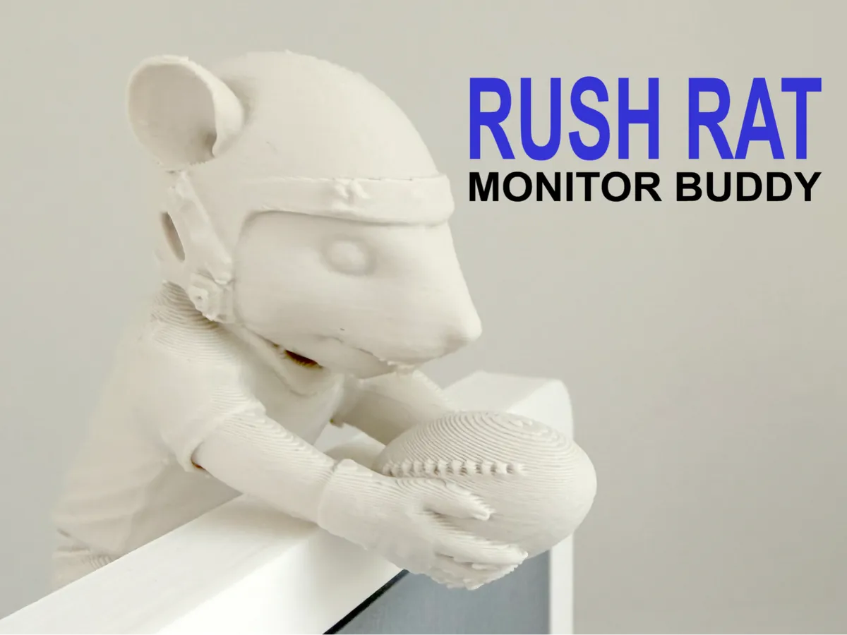 Rush Football Rat Monitor Buddy - Free 3D Print Model - MakerWorld