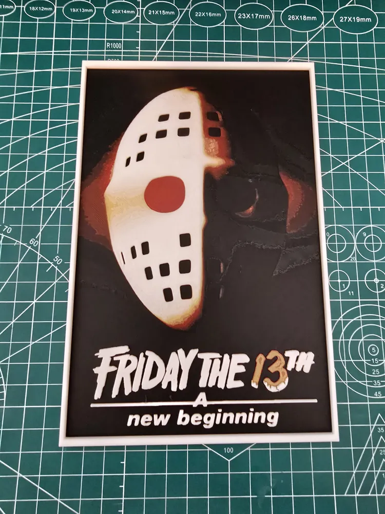 Friday the 13th: A New Beginning - Hueforge Art by Lumpy3D MakerWorld: Download Free 3D Models