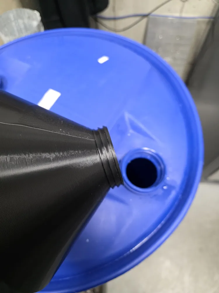 Vented funnel for poly barrels - Free 3D Print Model - MakerWorld