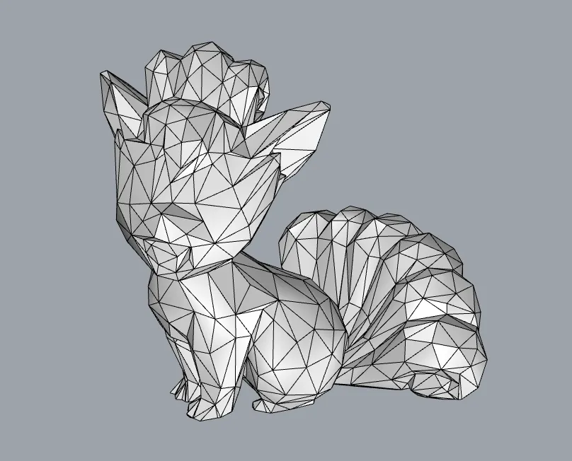 Low Poly Vulpix Pokemon by Zorzet90 - MakerWorld
