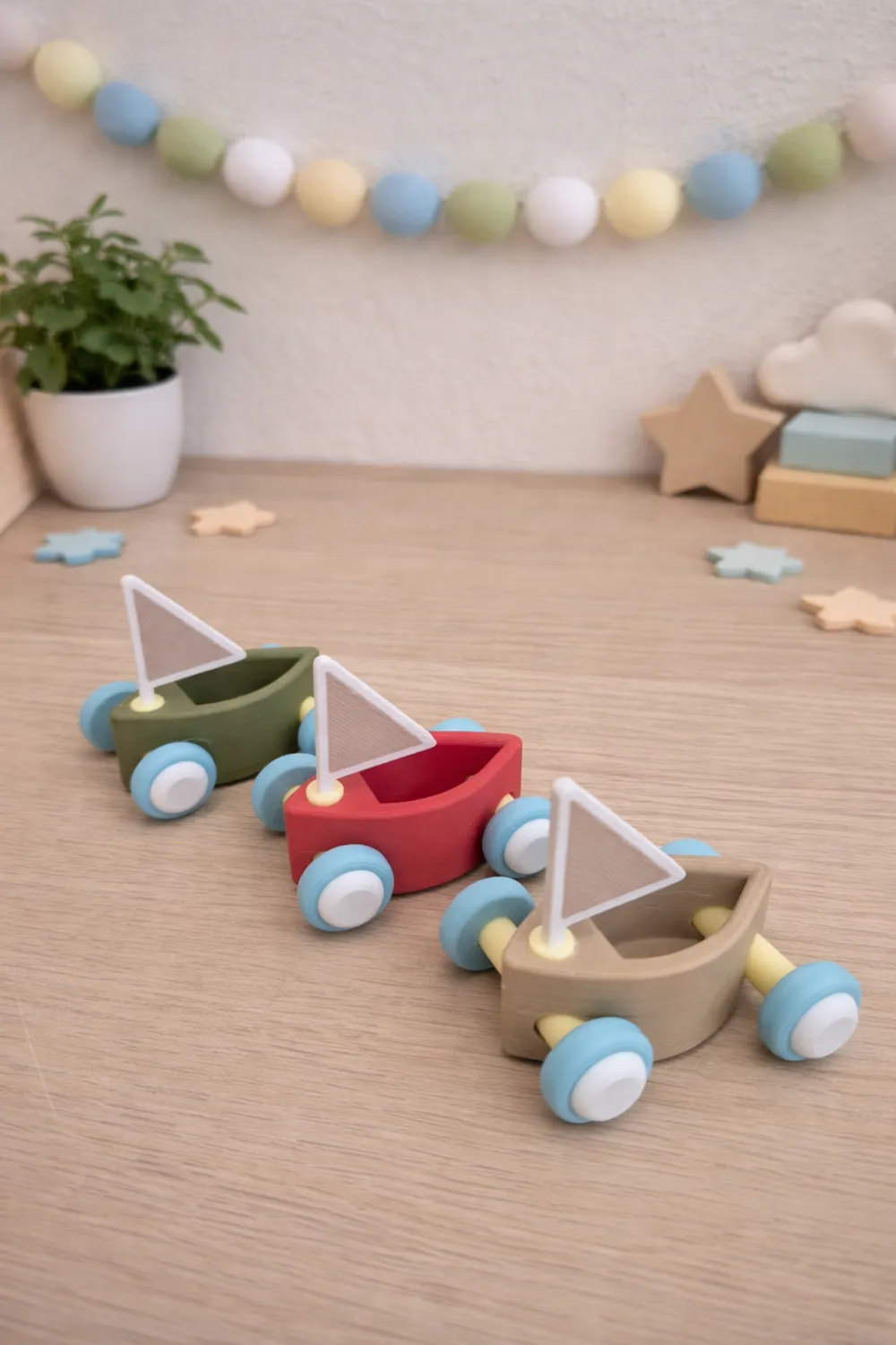 retro-style boats - Free 3D Print Model - MakerWorld