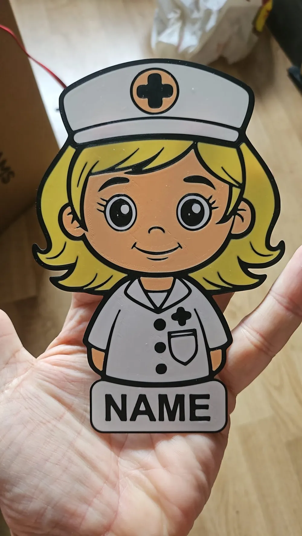 Nurse 2 customizable name by DaViNcHi MakerWorld: Download Free 3D Models