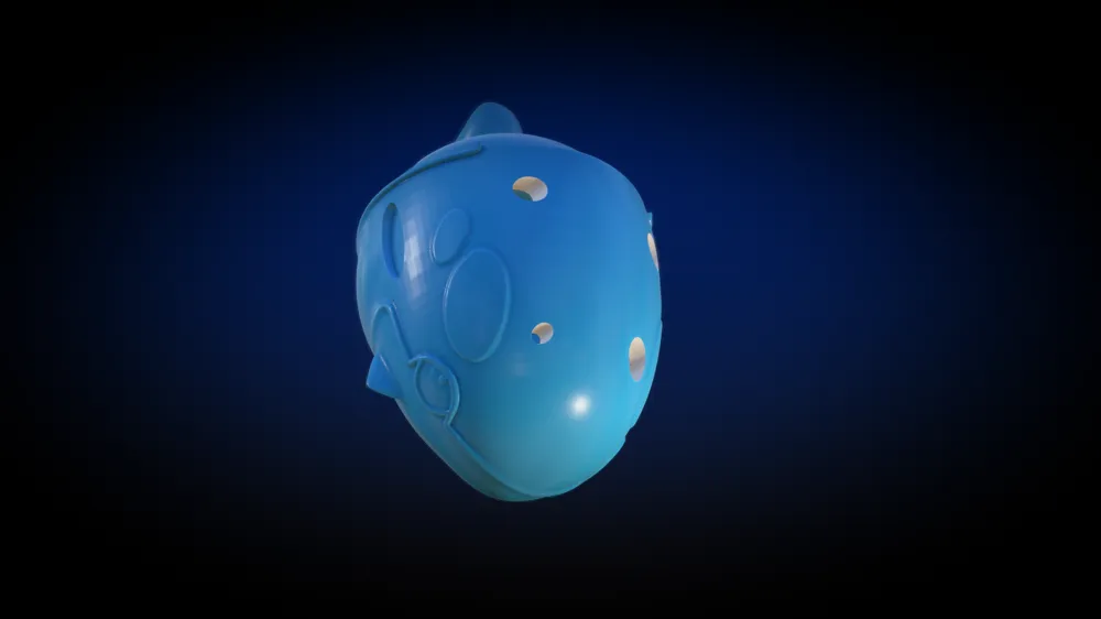 Kyogre Poké-ocarina by CHARCOAL - MakerWorld