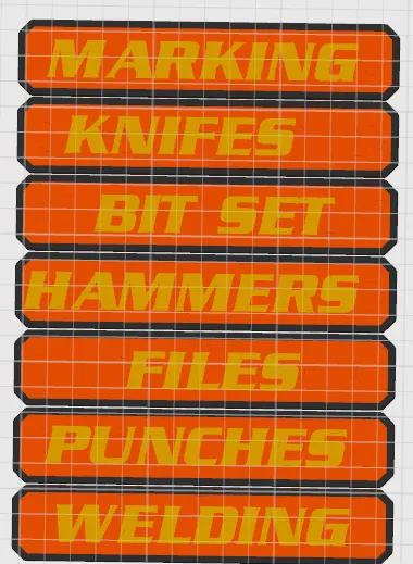 MAGNETIC TOOL BOX DRAW LABELS - Free 3D Print Model - MakerWorld