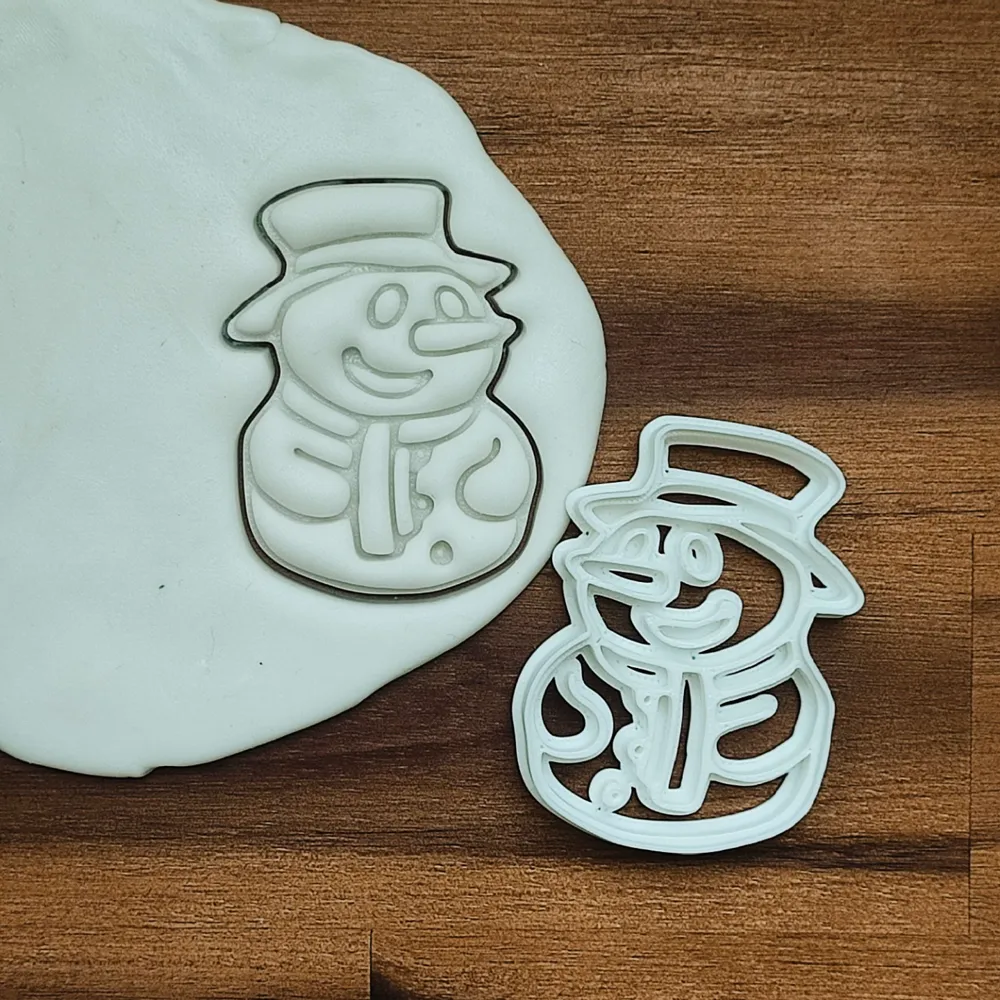 Snowman cookie cutter by Theodor - MakerWorld