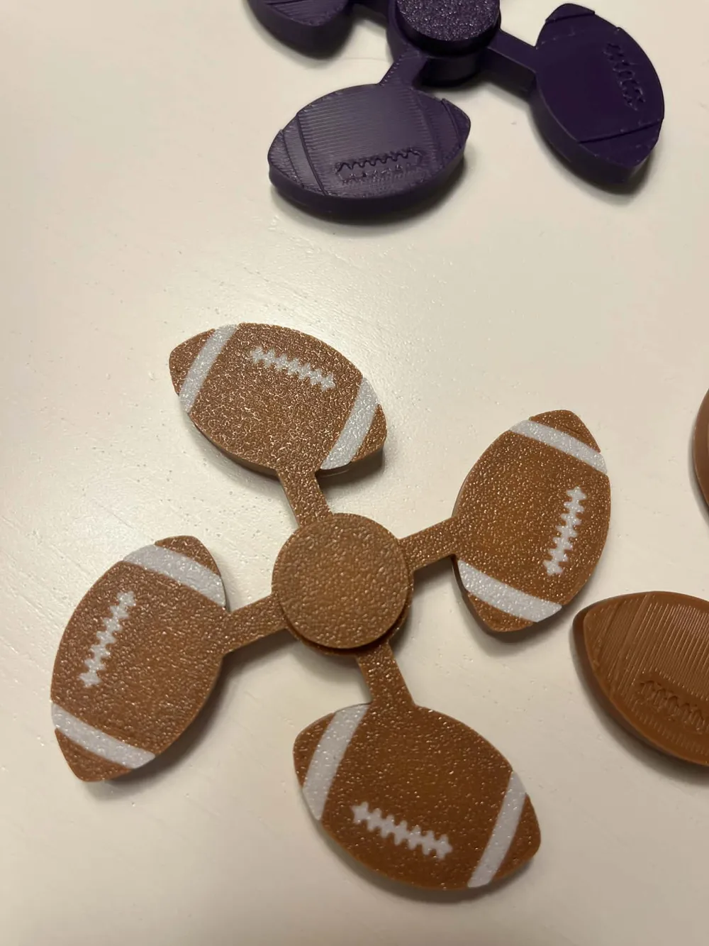 American football fidget spinner - Free 3D Print Model - MakerWorld