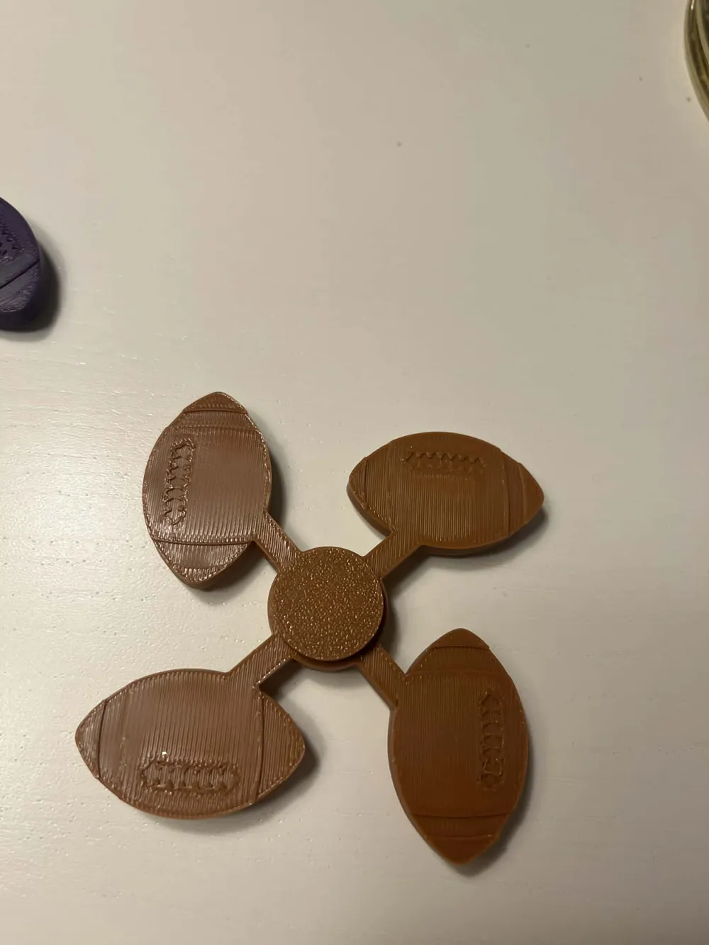 American football fidget spinner - Free 3D Print Model - MakerWorld