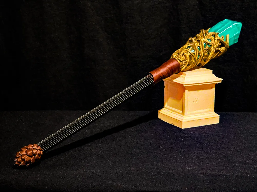 Guilded Moonstone Scepter - Free 3D Print Model - MakerWorld