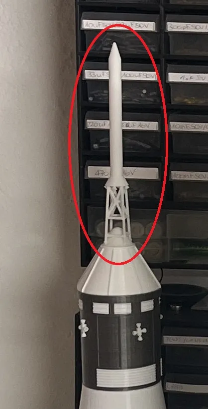 Saturn V - Launch Escape System by derschlangen1983 - MakerWorld