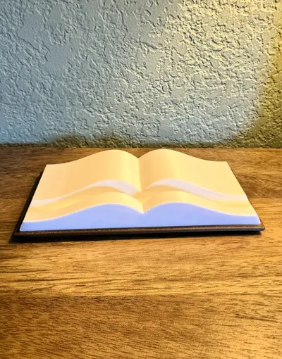 Book-Shaped Kindle & E-Reader Stand - Free 3D Print Model - MakerWorld